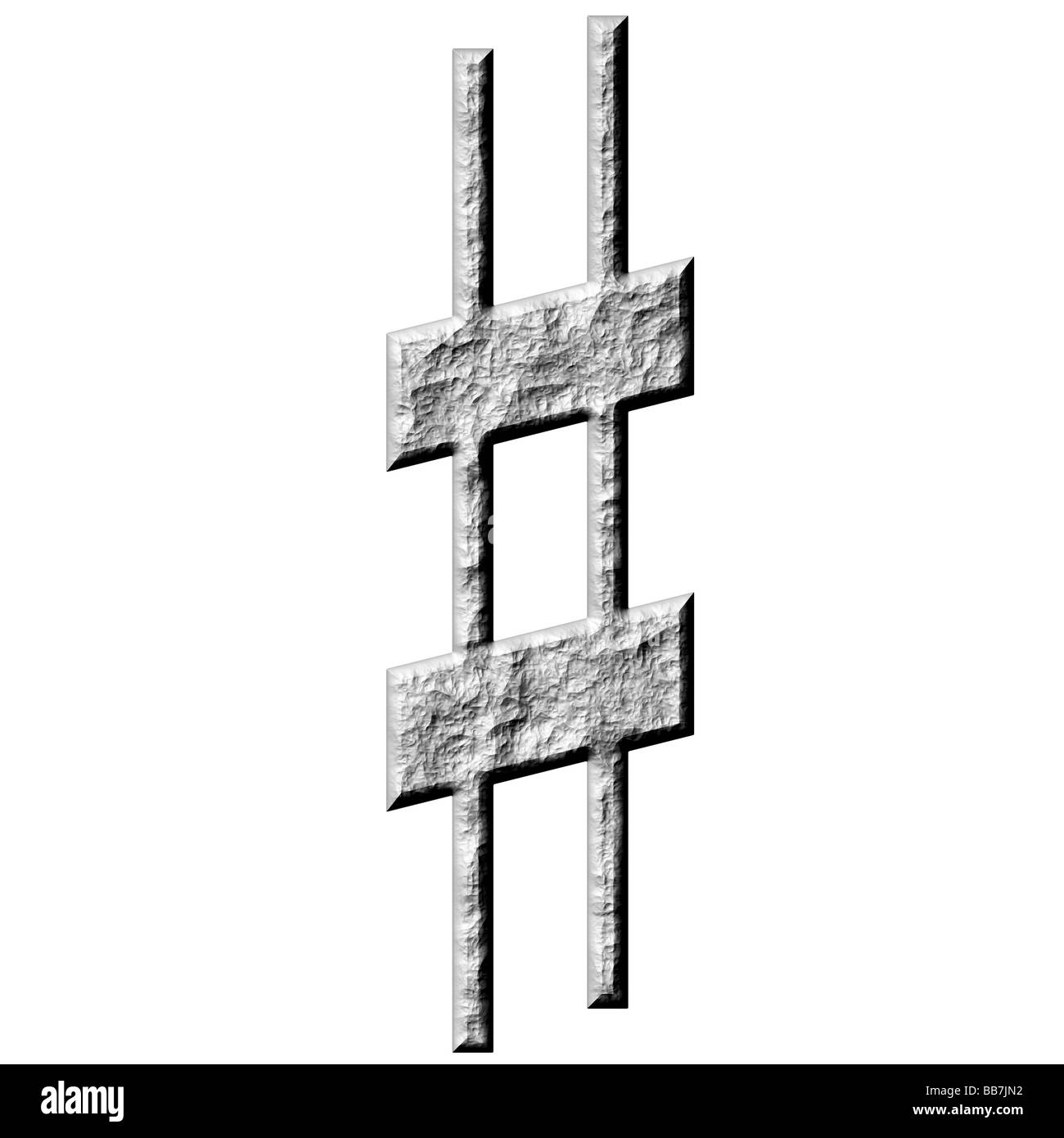 3d stone sharp symbol Stock Photo - Alamy