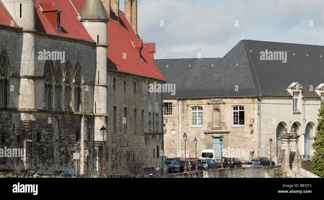 The medieval city of Laon Picardy Northern France Stock Photo - Alamy
