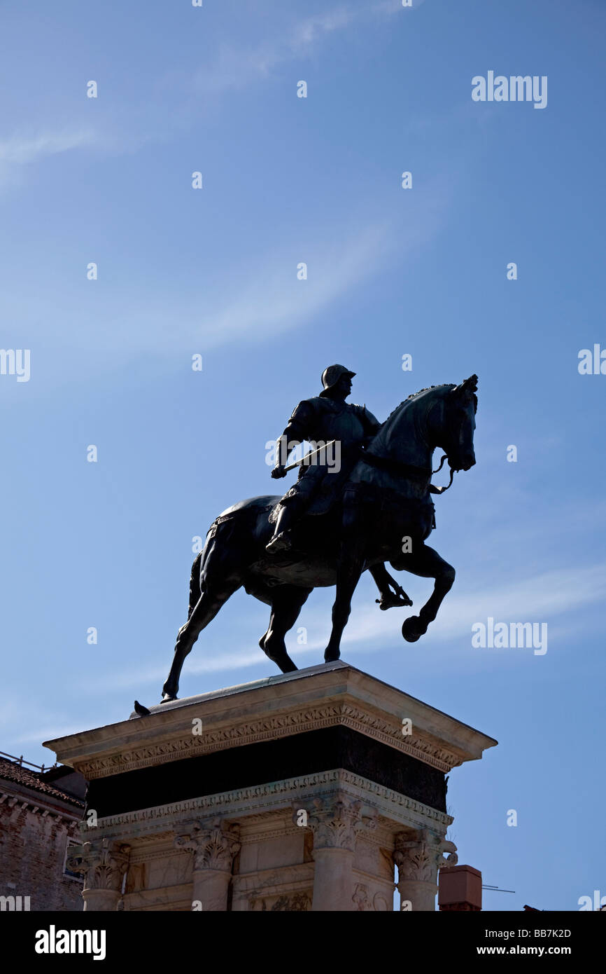 Bartolomeo Colleoni statue, Campo SS Giovanini e Paolo Venice Italy ...