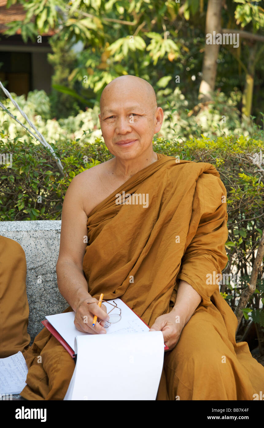 A Monk poses for the camera Chiang Mai Thailand Stock Photo - Alamy