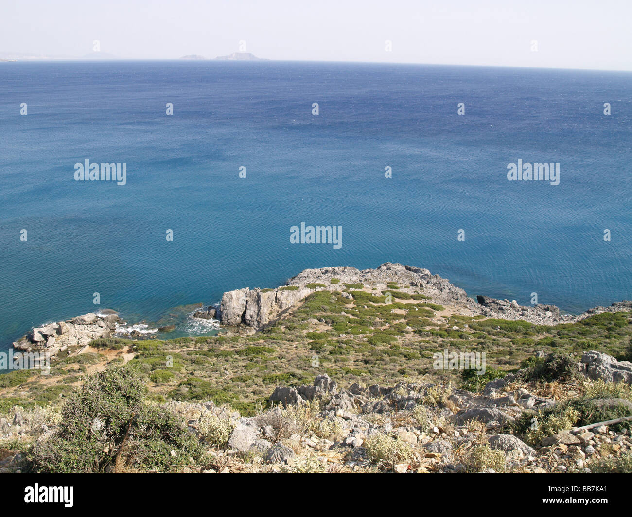 The Libyan Sea. Crete Stock Photo - Alamy