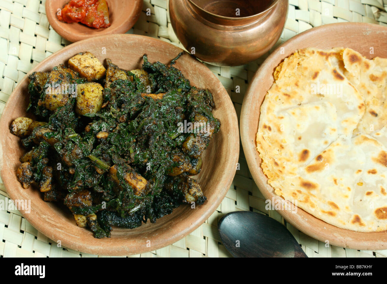 Paneer Saag is a spinach and mustard leaf-based Indian dish containing ...