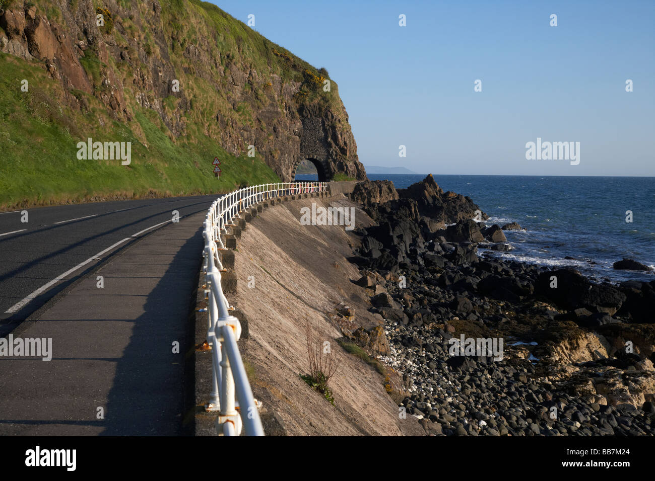 The A2 causeway coastal route coast road and pathway passes through the ...