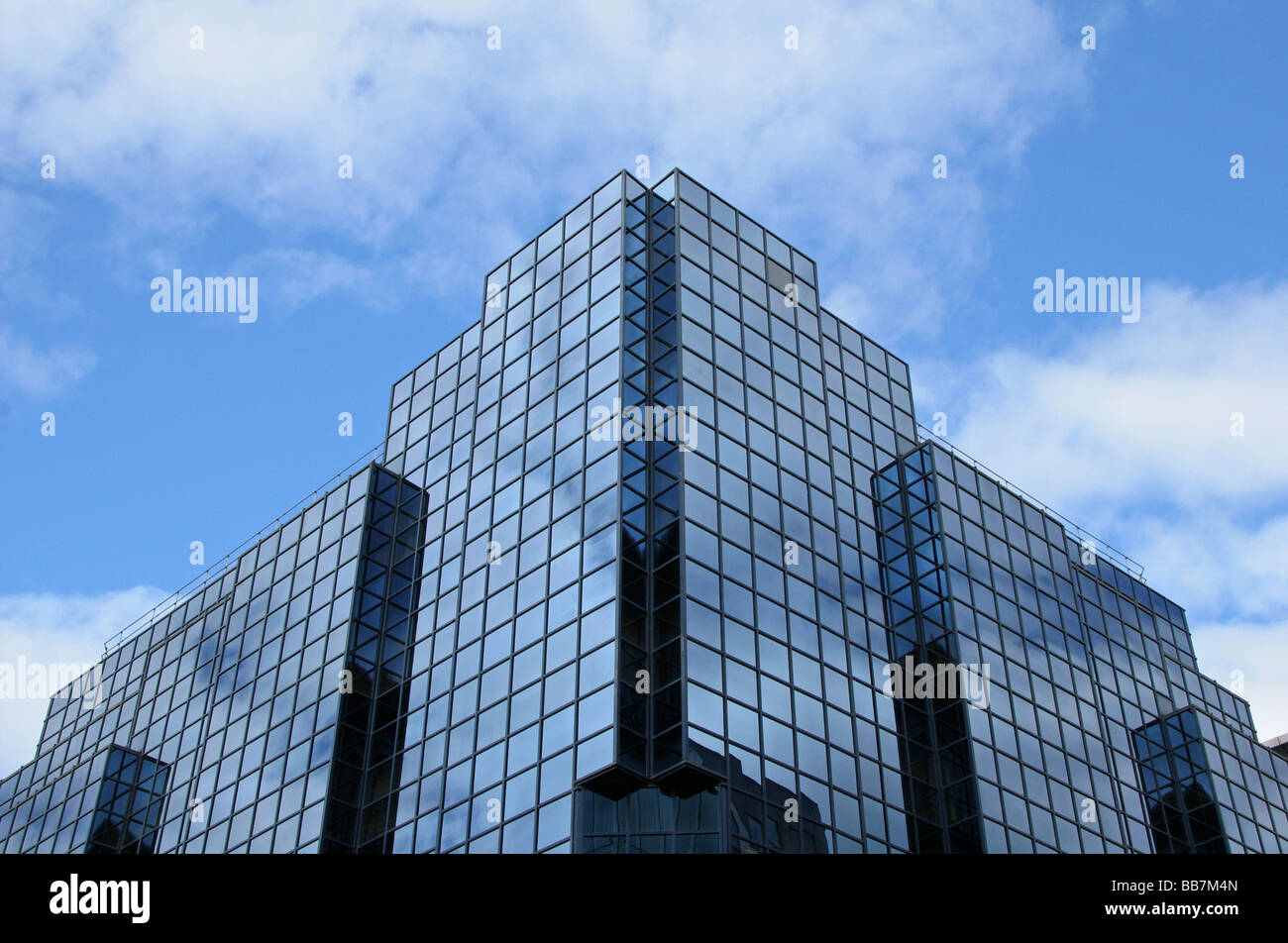 modern office block with glass from Glasgow Scotland Stock Photo - Alamy