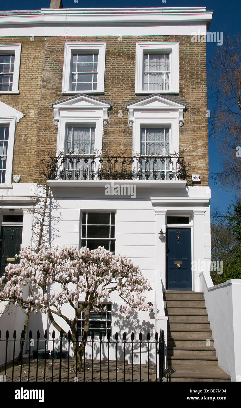 Typical end of terrace Victorian house Camden Town London NW1 England ...