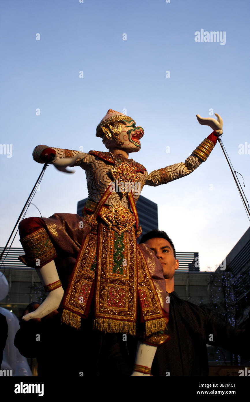 Thai puppet performing at Siam Paragon , Bangkok , Thailand Stock Photo ...
