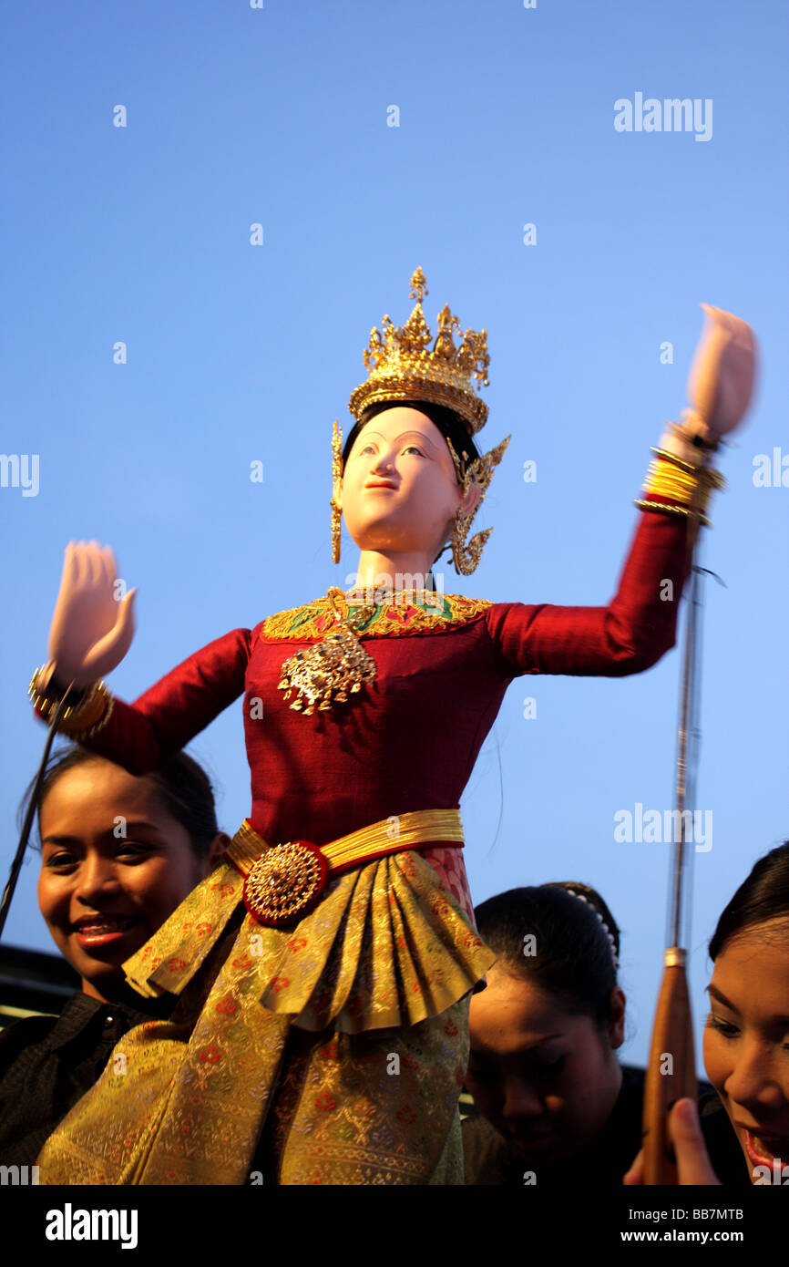 Thai puppet performance at Siam Paragon , Bangkok , Thailand Stock ...