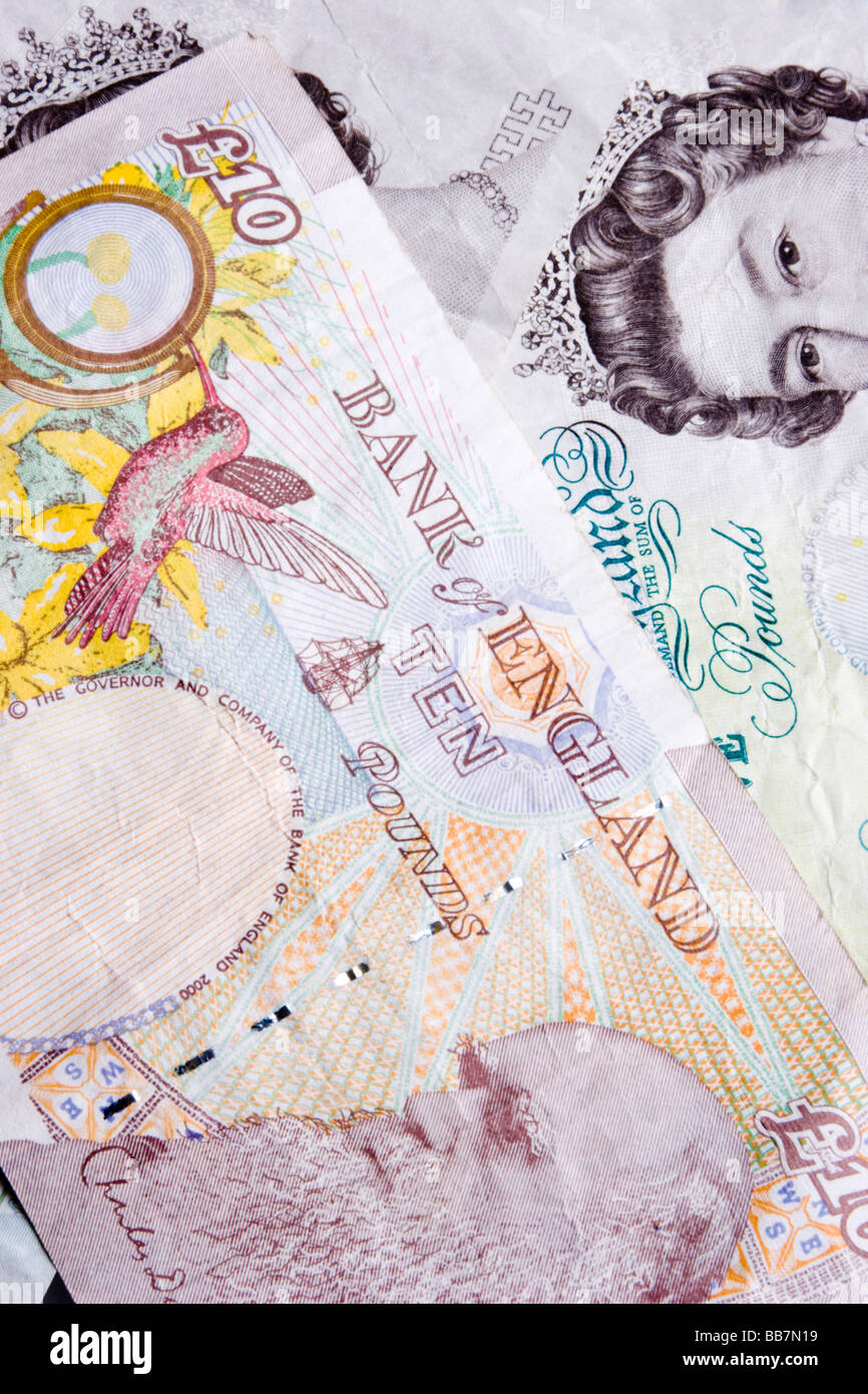 UK bank notes Stock Photo - Alamy