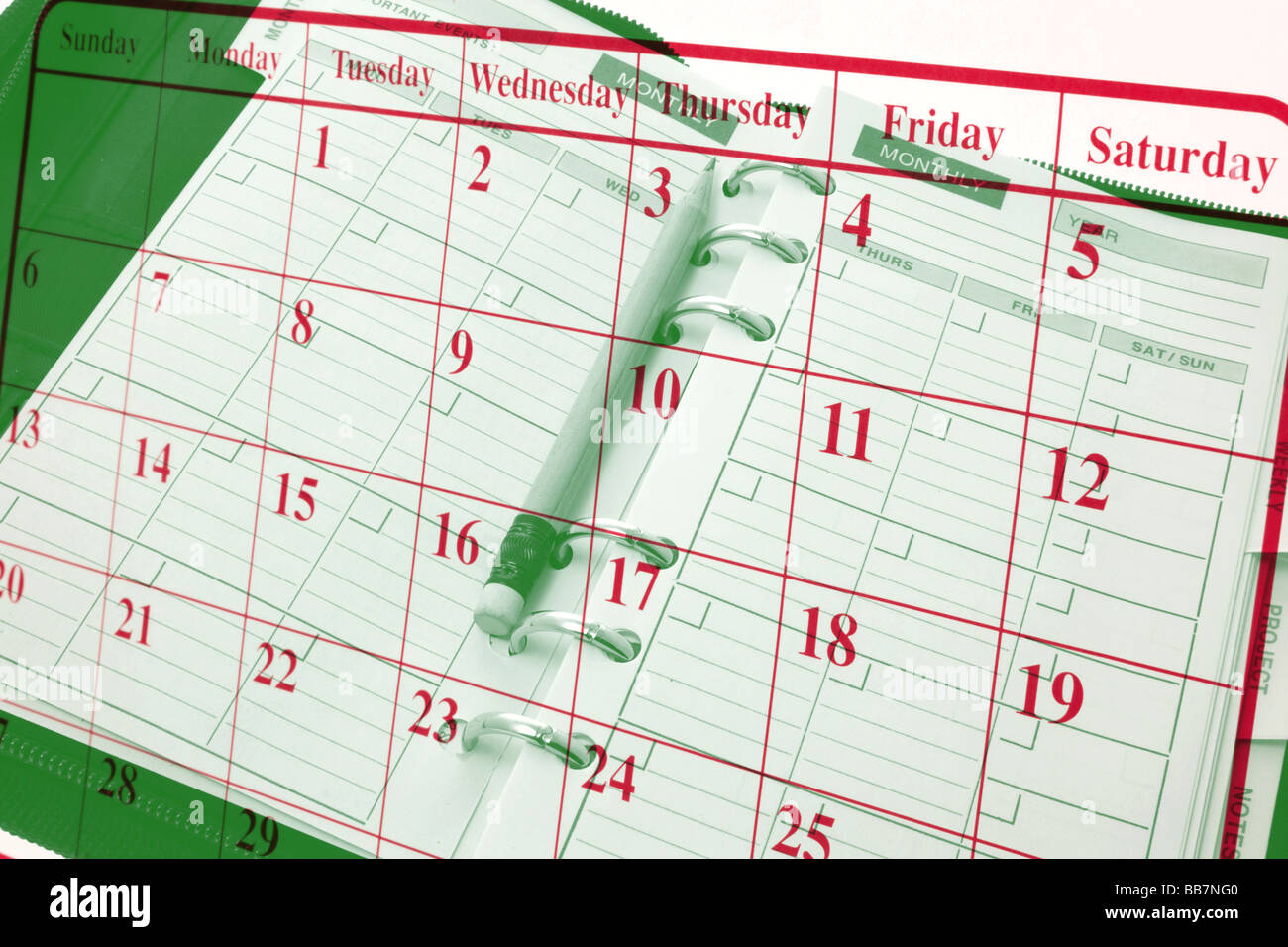 Calendar and Planner Stock Photo - Alamy