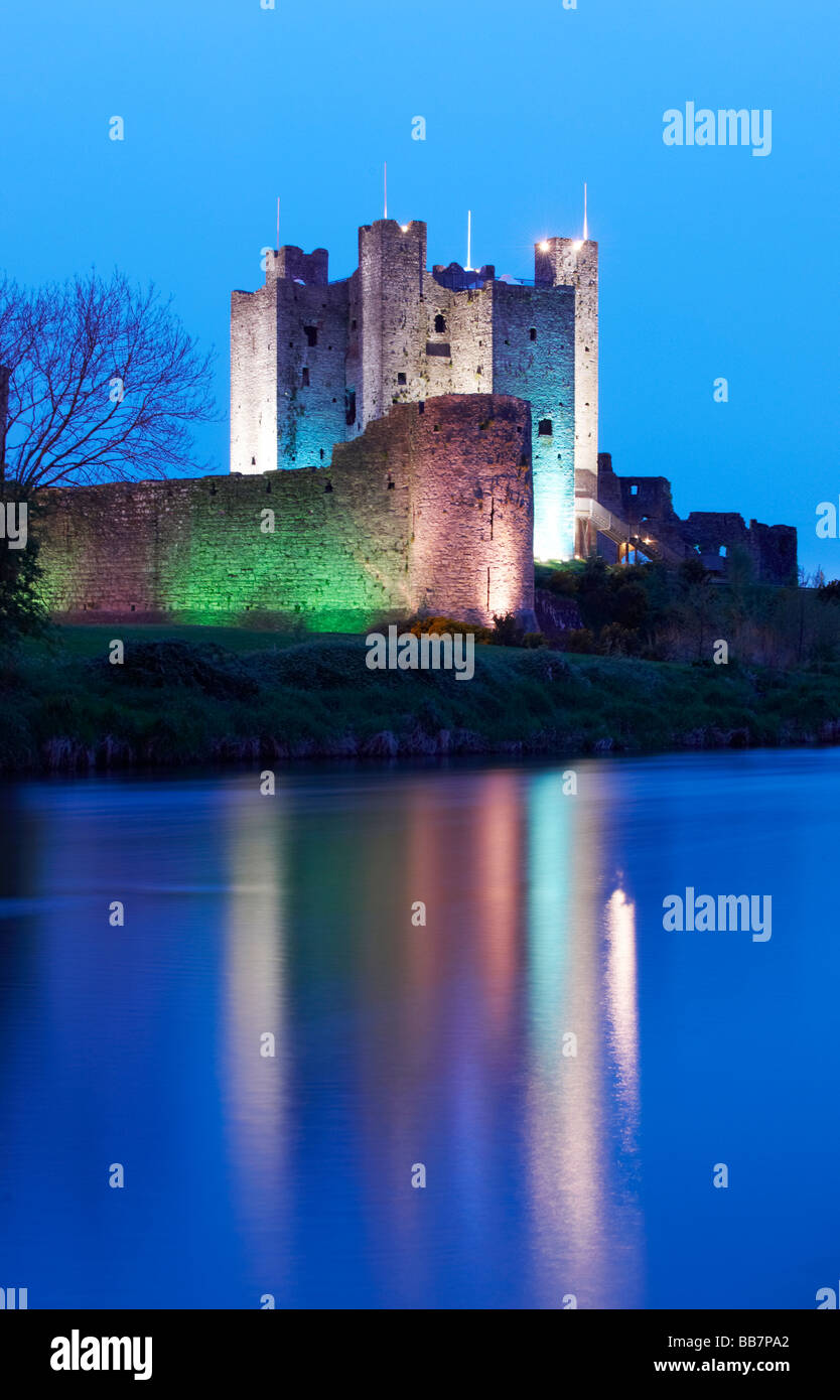 Trim Castle at Twilight Stock Photo - Alamy