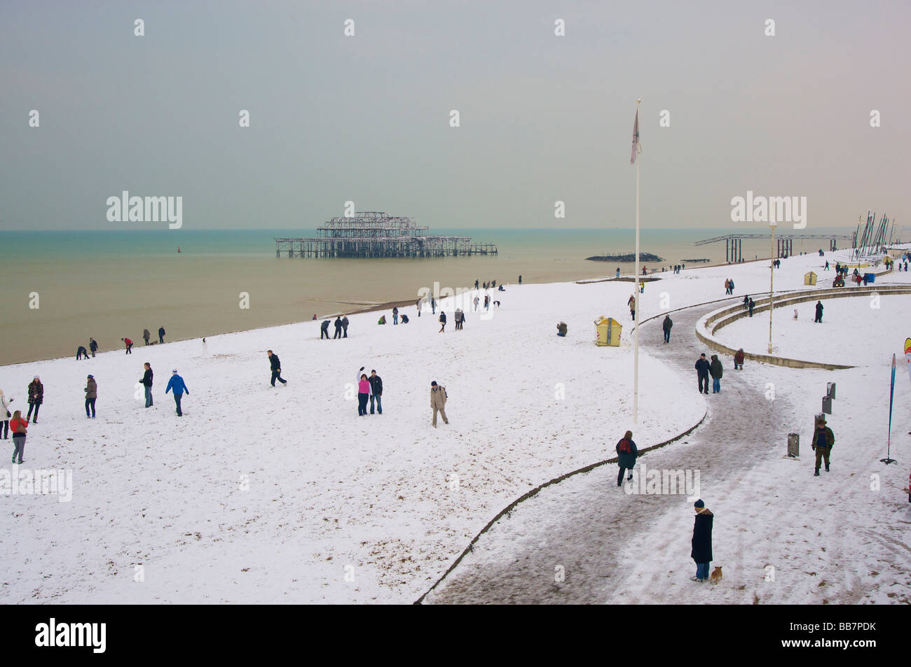 With the west pier in the background hi-res stock photography and ...