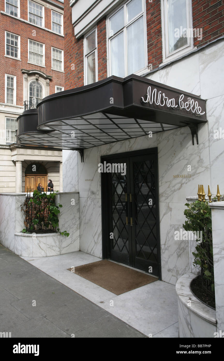 Mirabelle Restaurant, Mayfair, central London Stock Photo - Alamy