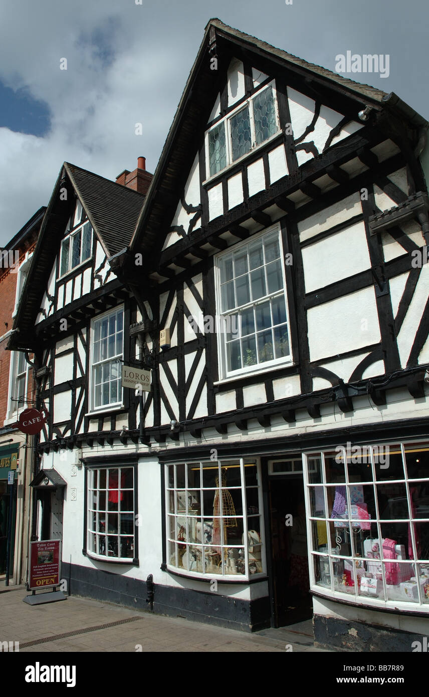 half timbered tudor building, Market Street, Ashby de la Zouch ...
