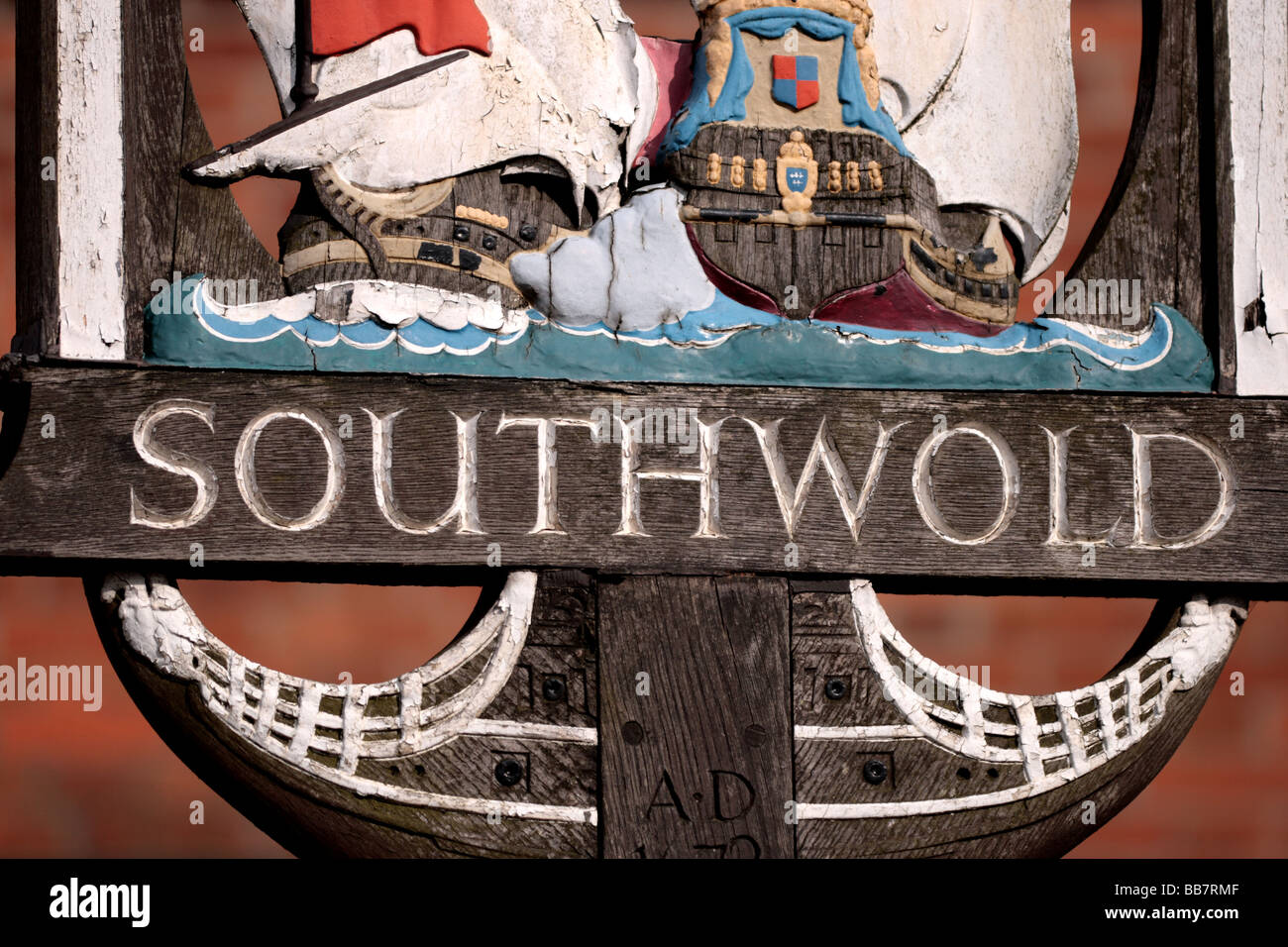 Southwold sign, Suffolk Stock Photo - Alamy