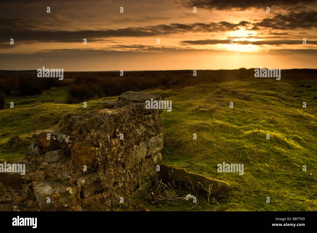 Landscape at sunset; Yorkshire, England, UK Stock Photo - Alamy