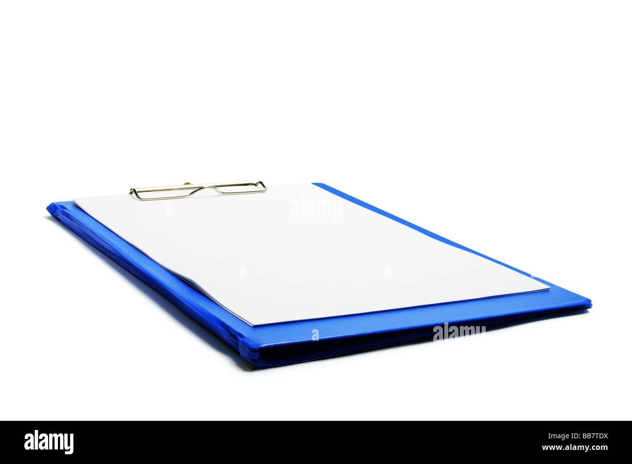 Clipboard with Blank Paper Stock Photo - Alamy