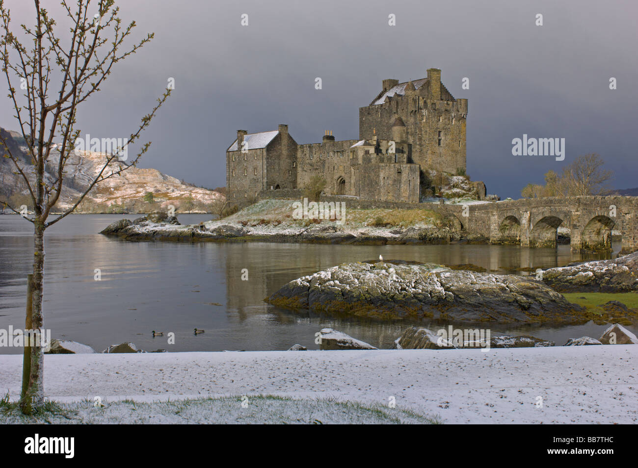 Eilean Donan Castle Loch Duich Kyle of Lochalsh Scotland April 2008 ...
