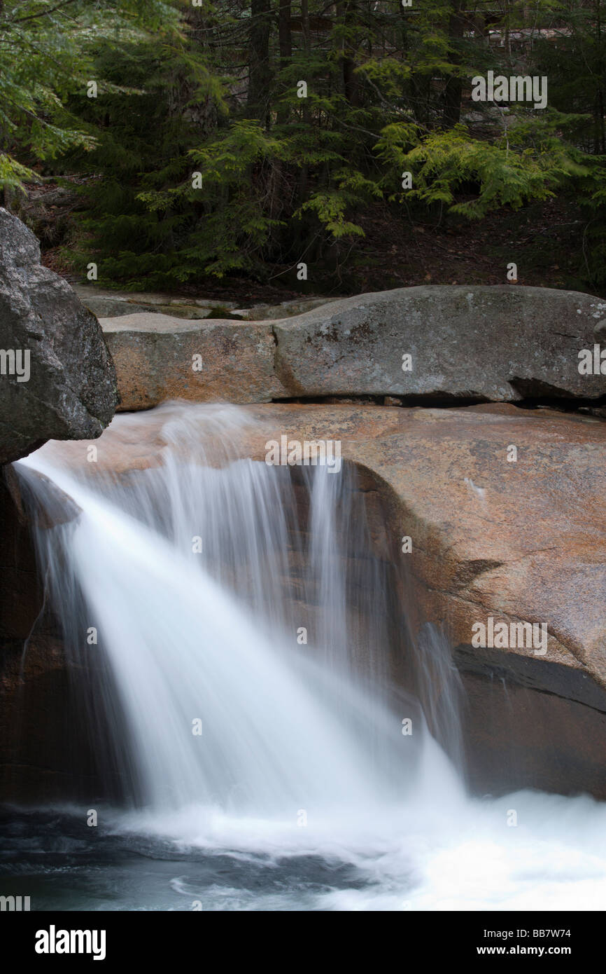 The Basin during the spring months in the White Mountains New Hampshire ...