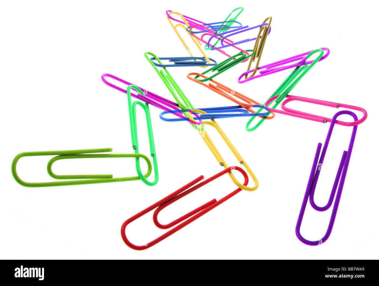 Chain of paper clips hi-res stock photography and images - Alamy