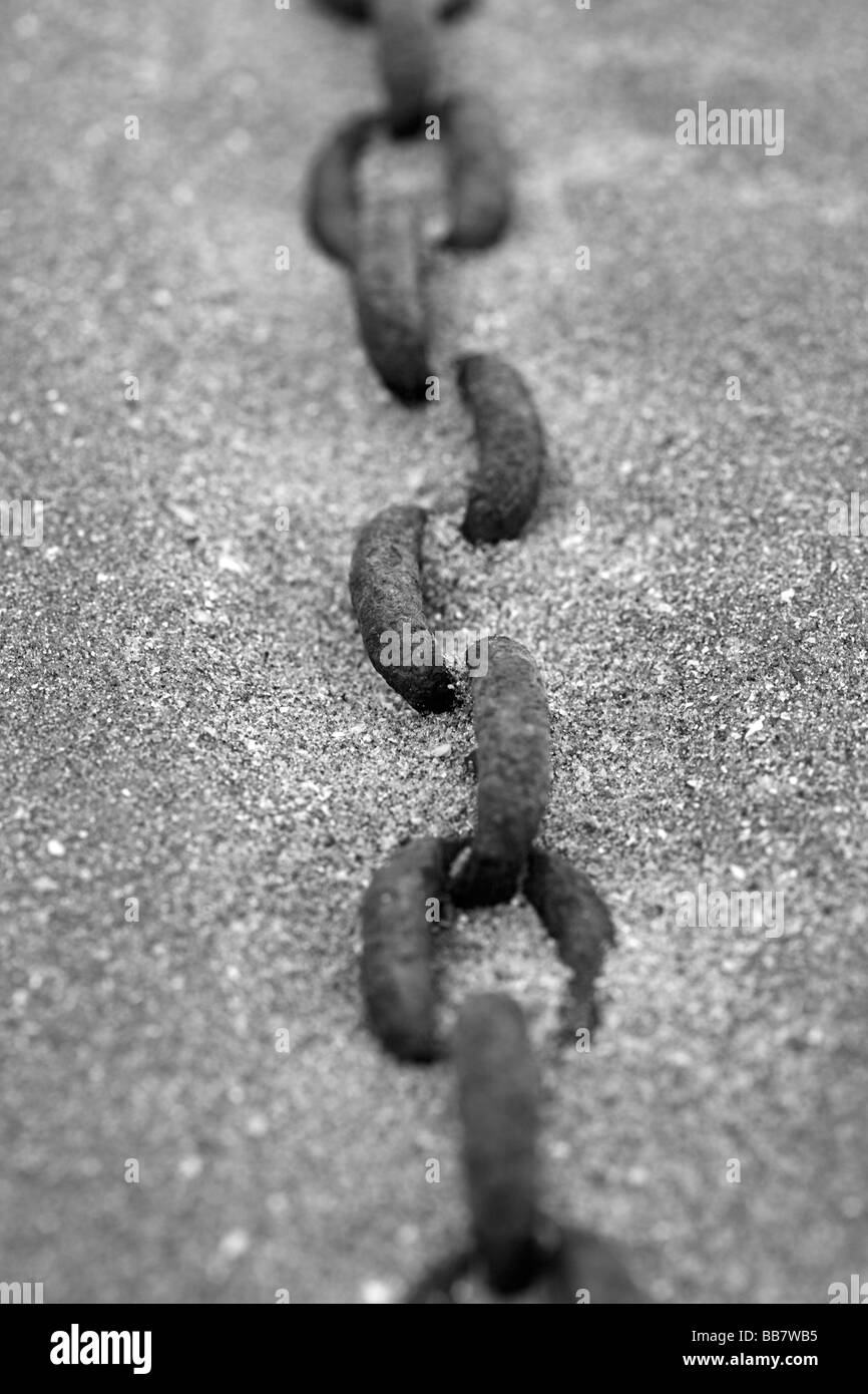 chain on beach Stock Photo - Alamy