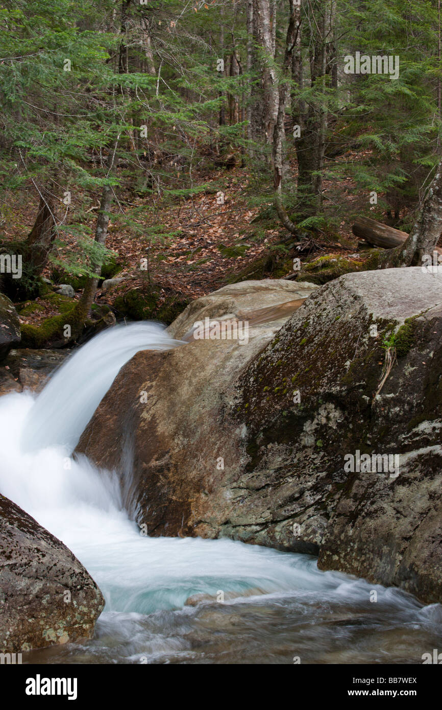 Pemigewasset River near the Basin viewing area in the White Mountains ...