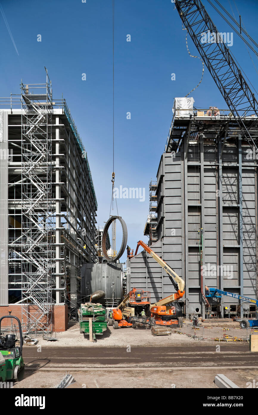 Staythorpe combined cycle gas turbine power station under construction ...