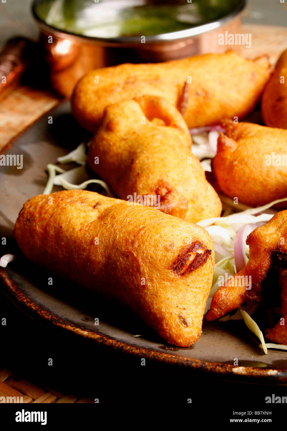 Makki Paneer Pakora is a popular corn based snack from Rajasthan Stock ...