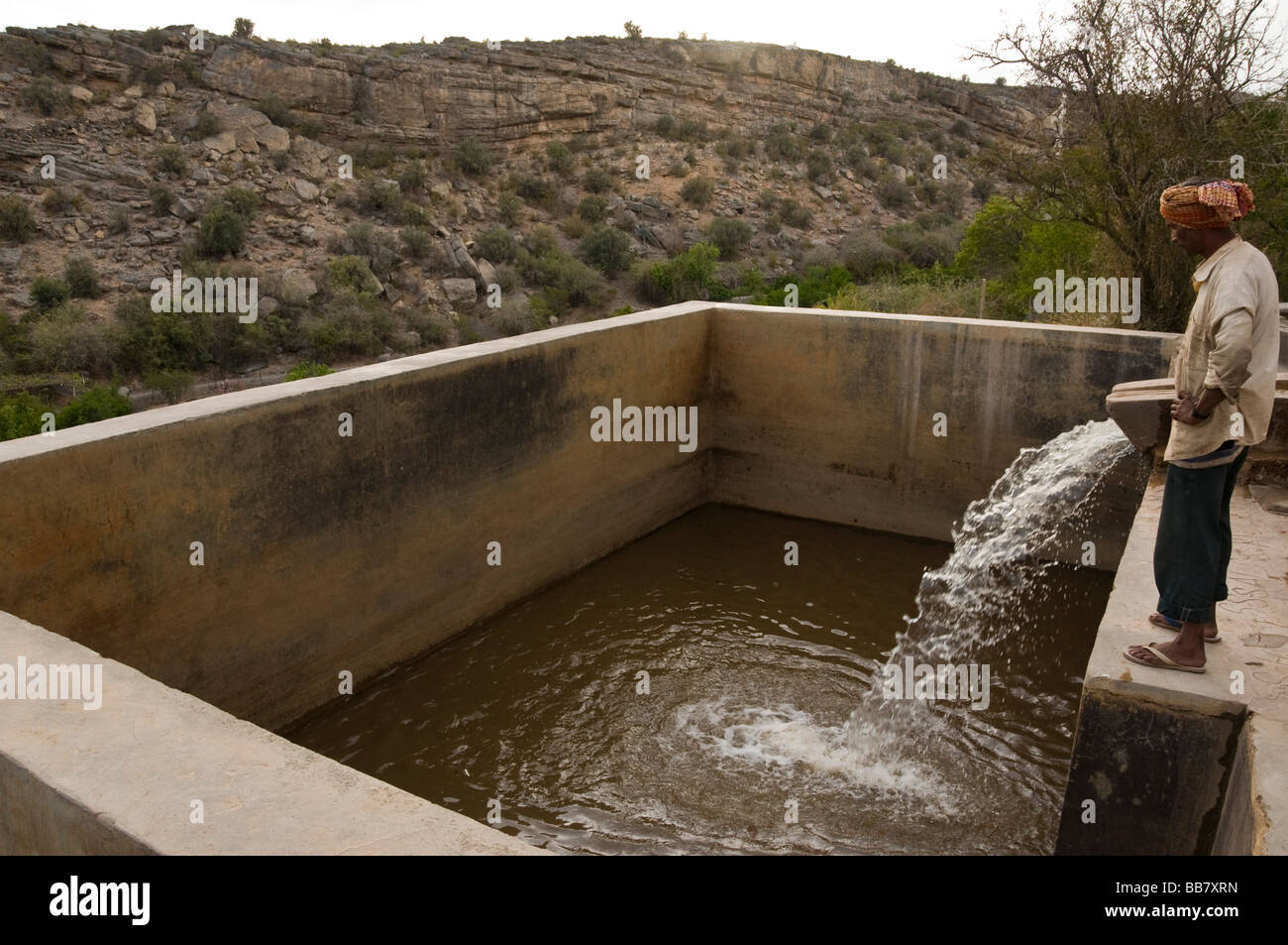 Water irrigation system Falaj in Jabal el Akhdar Sultanate of Oman ...