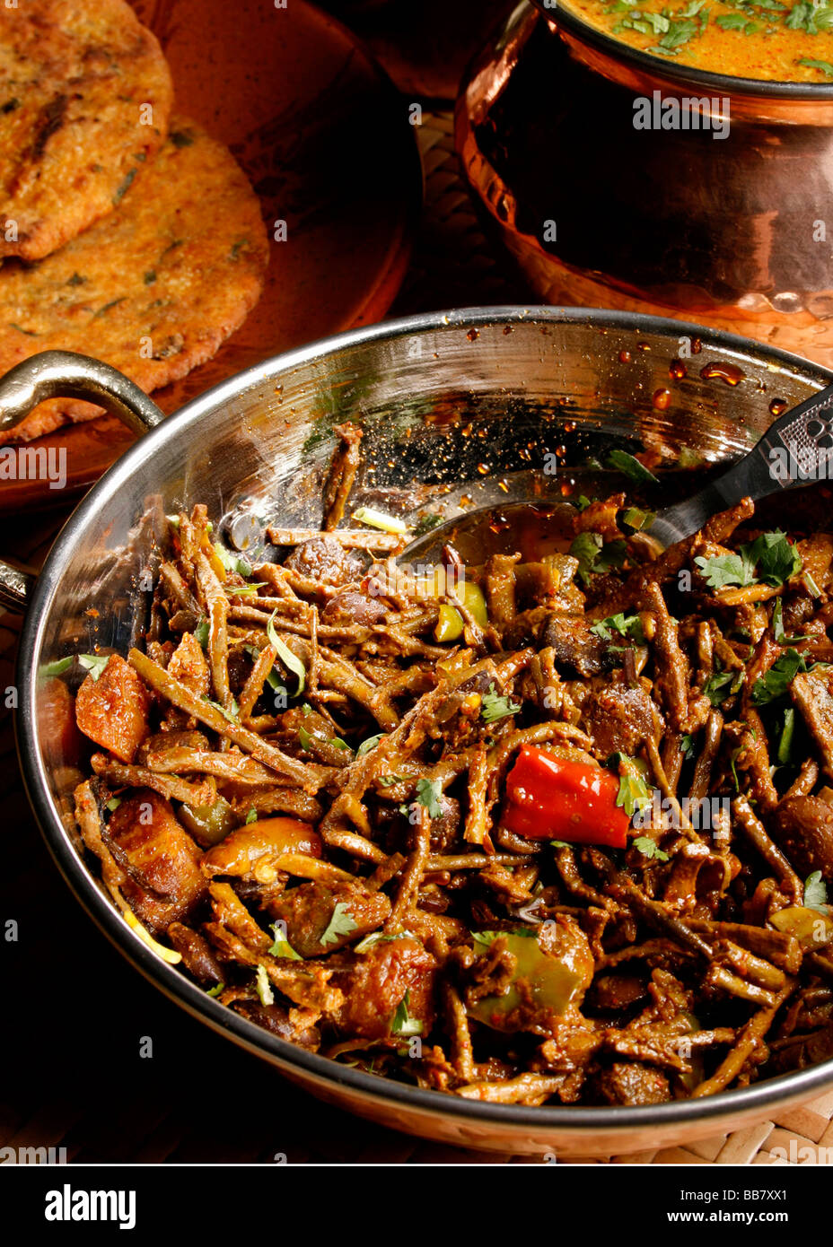 A Rajasthani dish made with two wild berries namely ker and sangri ...