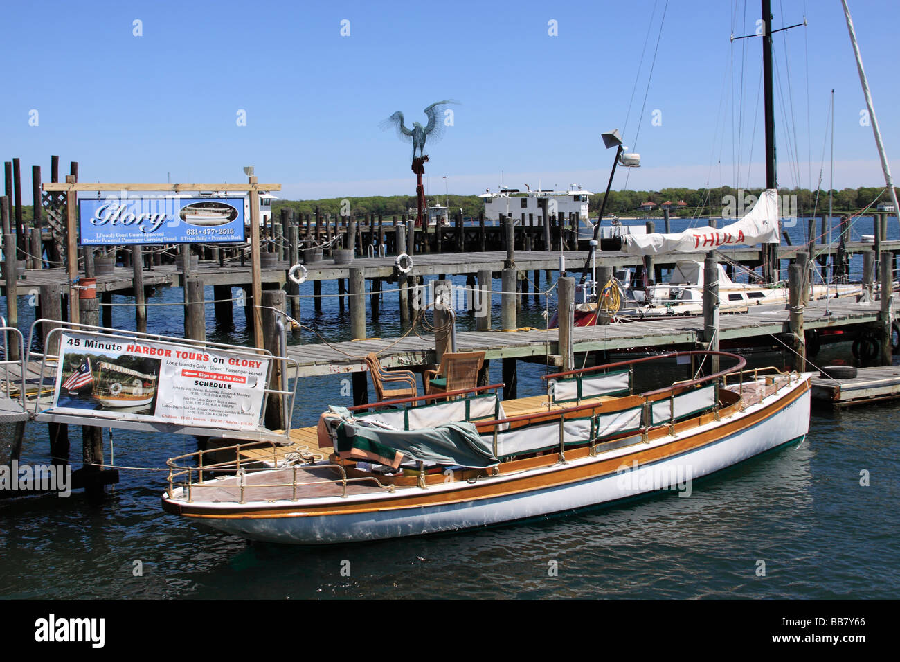 Greenport Harbor, a popular tourist destination on the north shore of ...