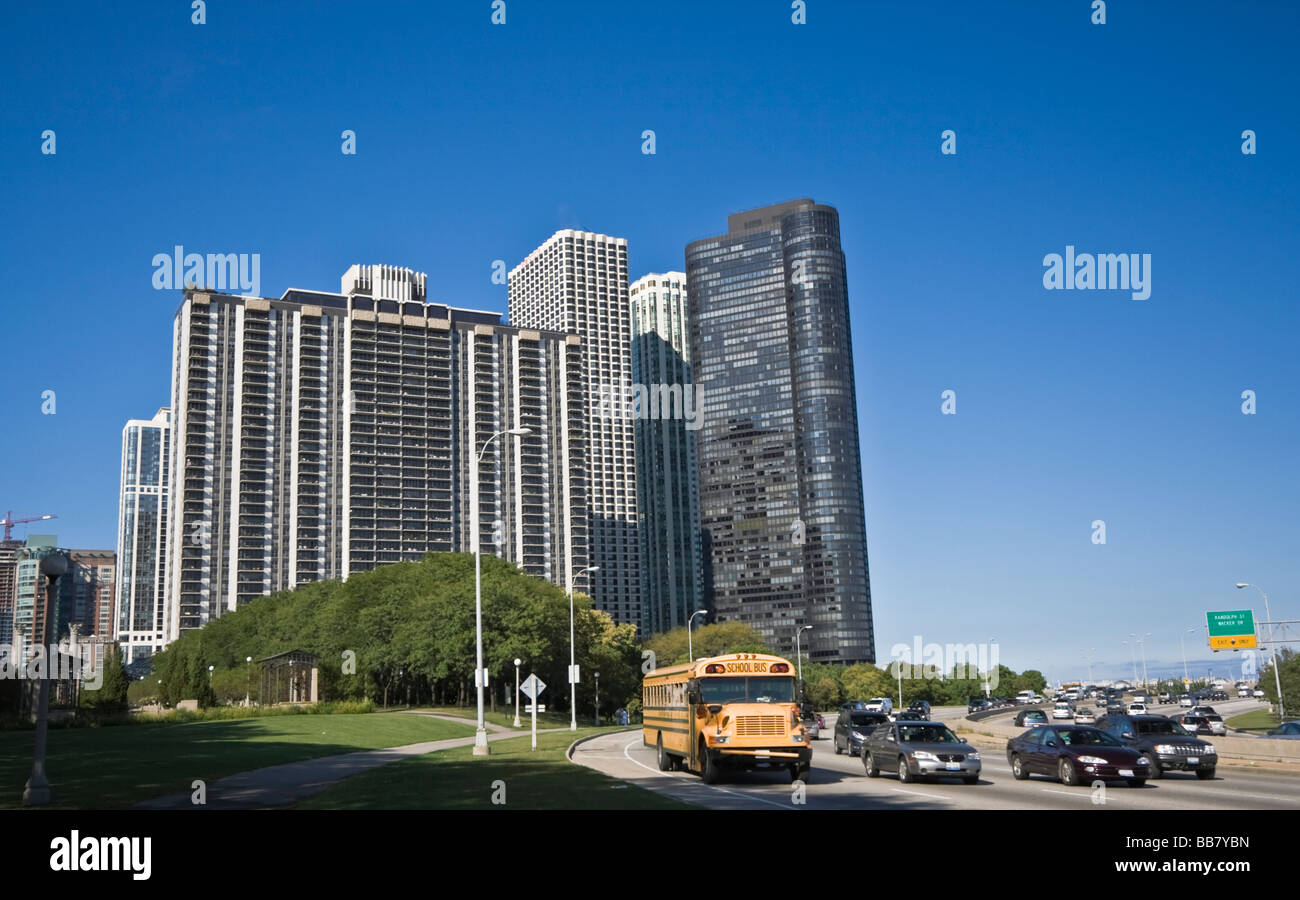 Driving lake shore drive chicago hi-res stock photography and images ...