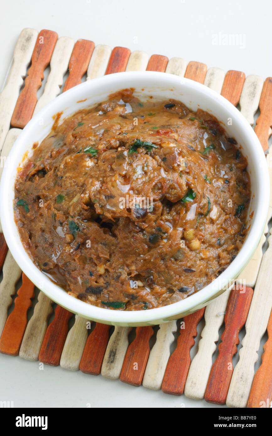 Baingan Bartha or Baingan ka Bartha is a North Indian vegetarian dish ...