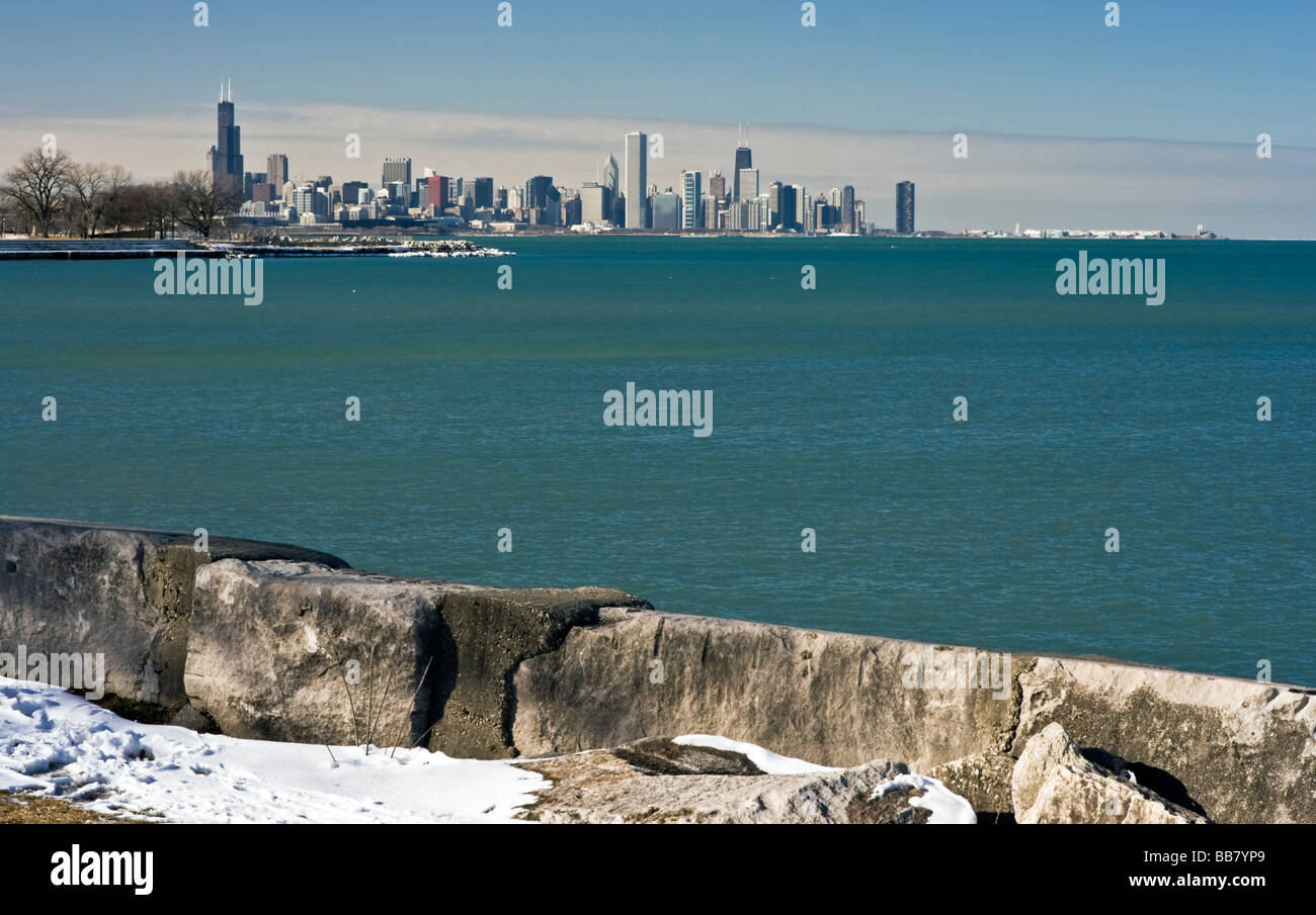 Downtown loop skyline chicago illinois hi-res stock photography and ...