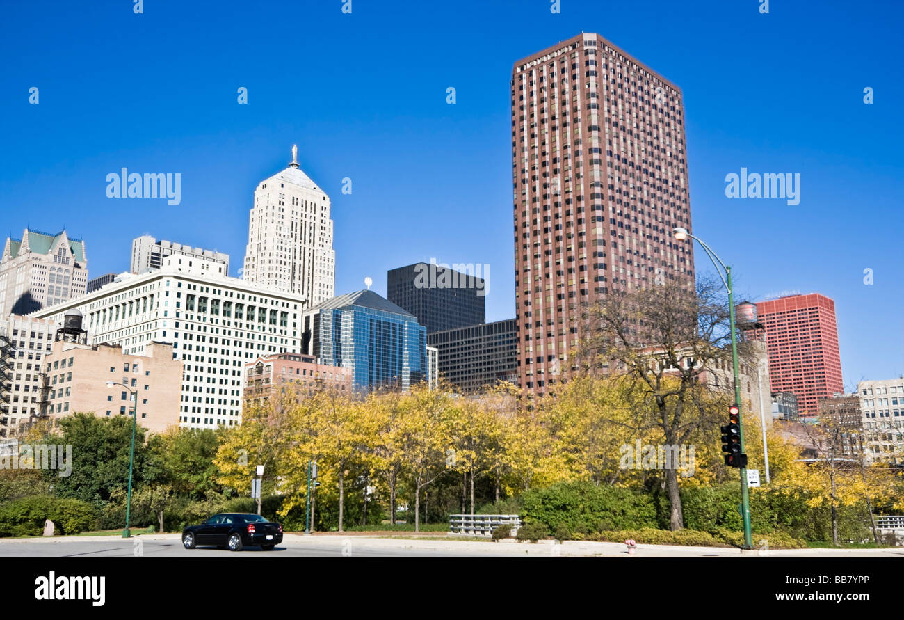 Buildings od South Loop in Chicago Stock Photo - Alamy