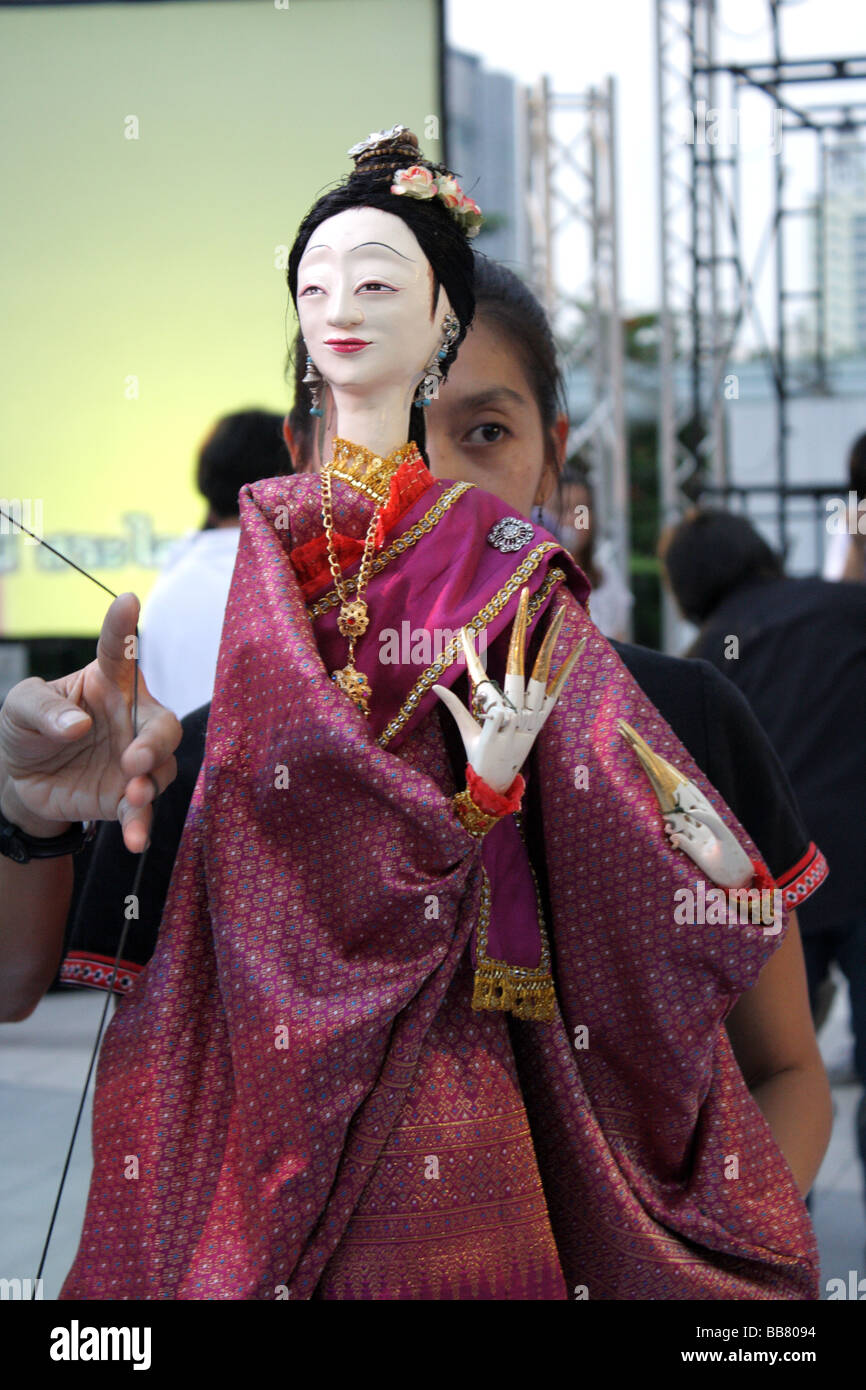 Thai puppet performance at Siam Paragon , Bangkok , Thailand Stock ...
