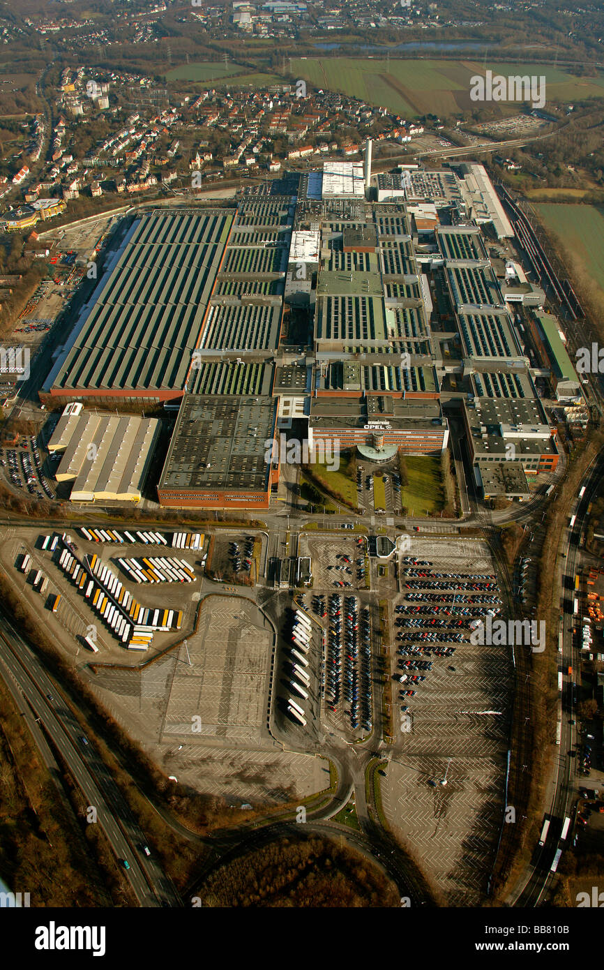 Aerial photo, OPEL Werk 1 Laer, Opel car factory plant 1, Bochum, Ruhr ...