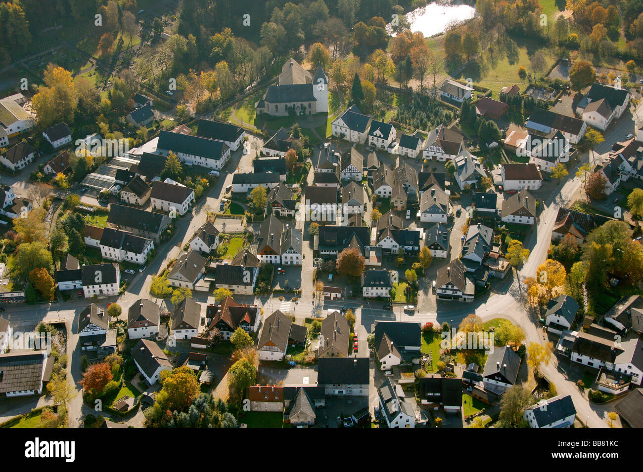 Aerial photo, Allendorf, Sundern, Hochsauerlandkreis, Sauerland, North ...