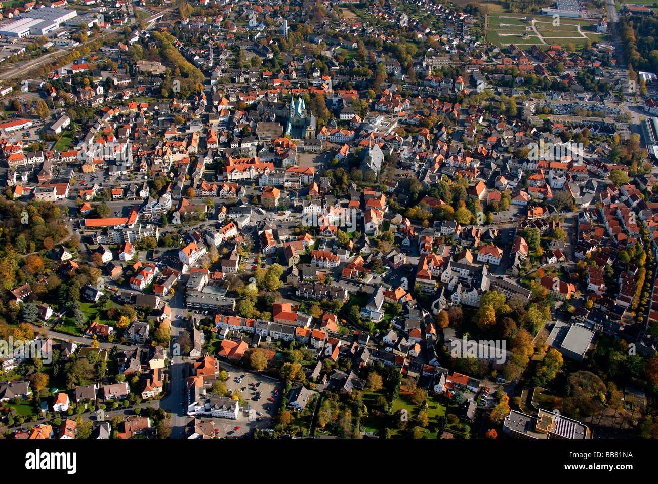 Aerial photo, Werl, Kreis Soest, Soester Boerde, South Westphalia ...