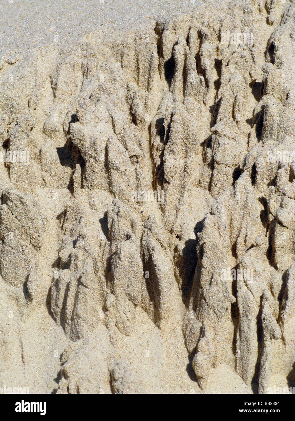 abstract nature shapes in a pile of sand on building site Stock Photo ...