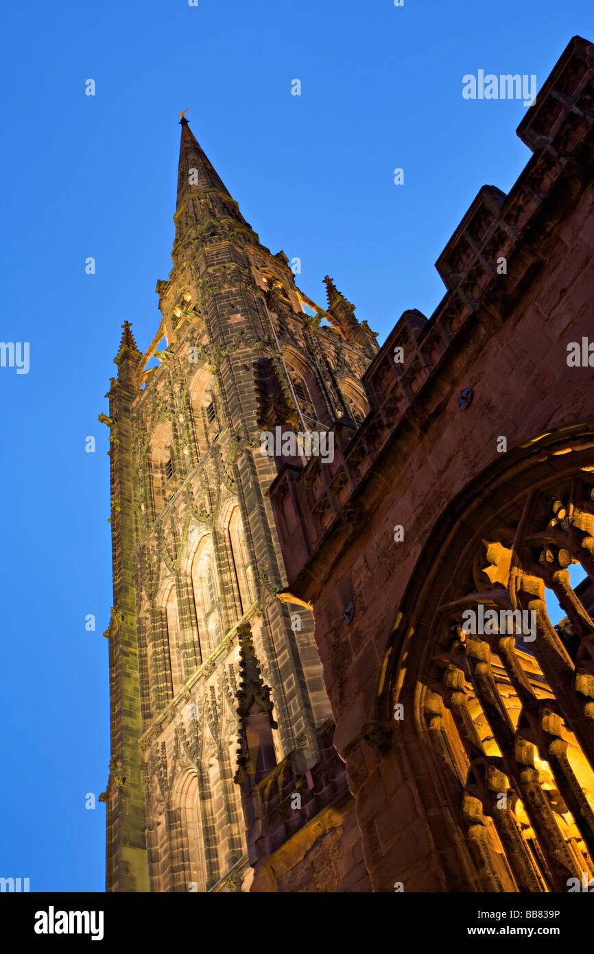 The ruins of Coventry Cathedral at night Stock Photo - Alamy