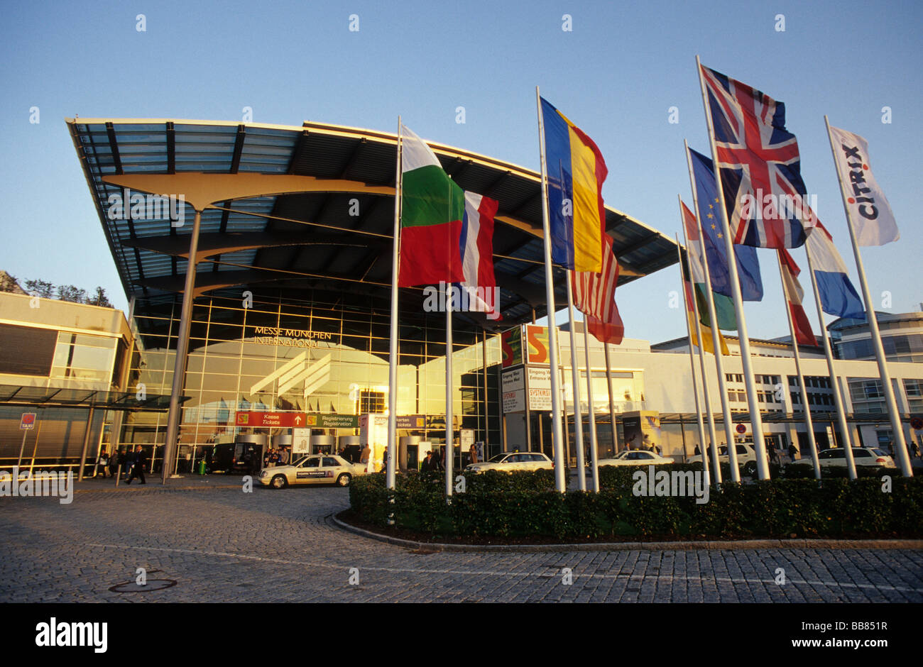 Neue Messe, exhibition grounds, Munich, Bavaria, Germany, Europe Stock ...