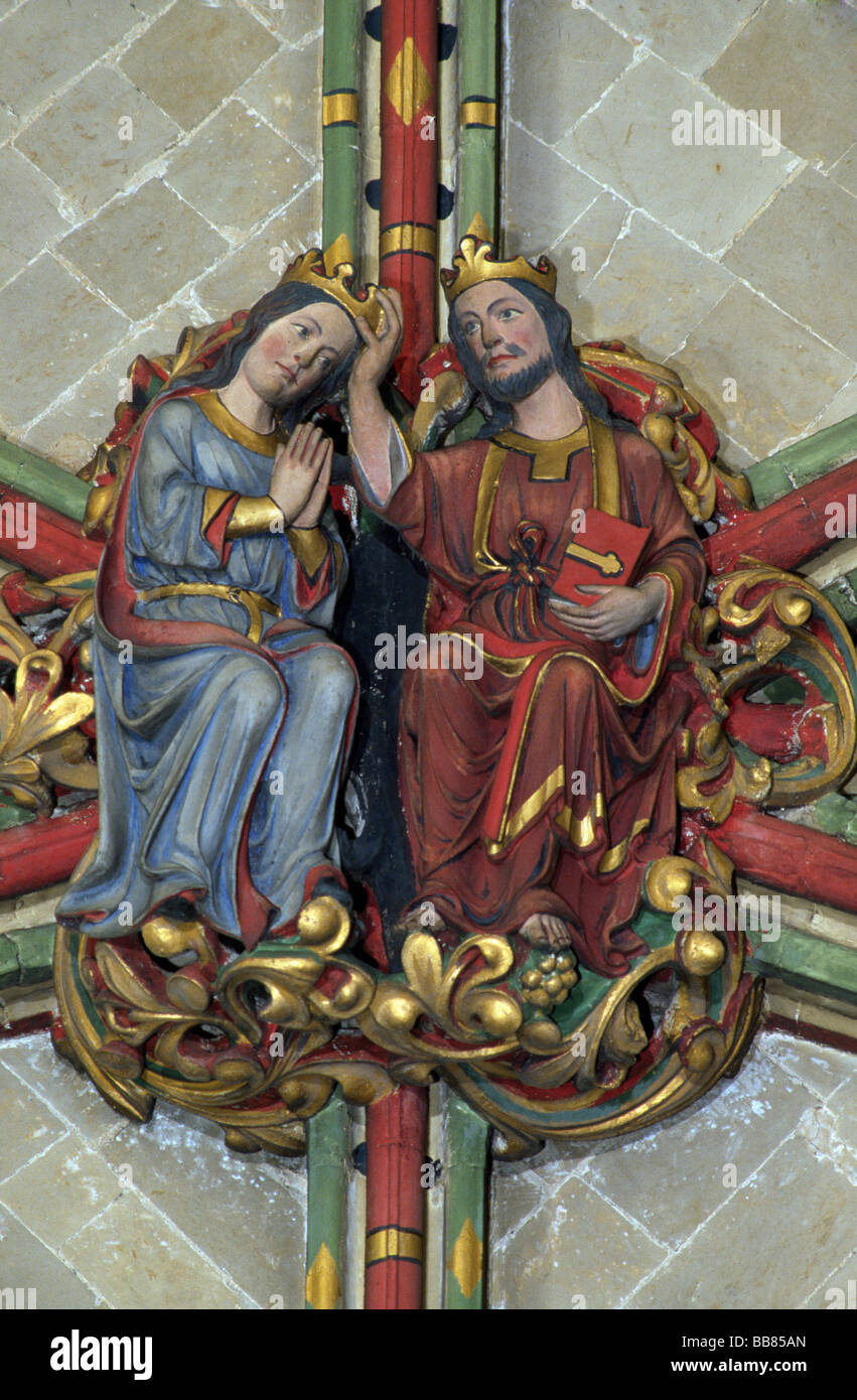 Medieval roof boss hi-res stock photography and images - Alamy