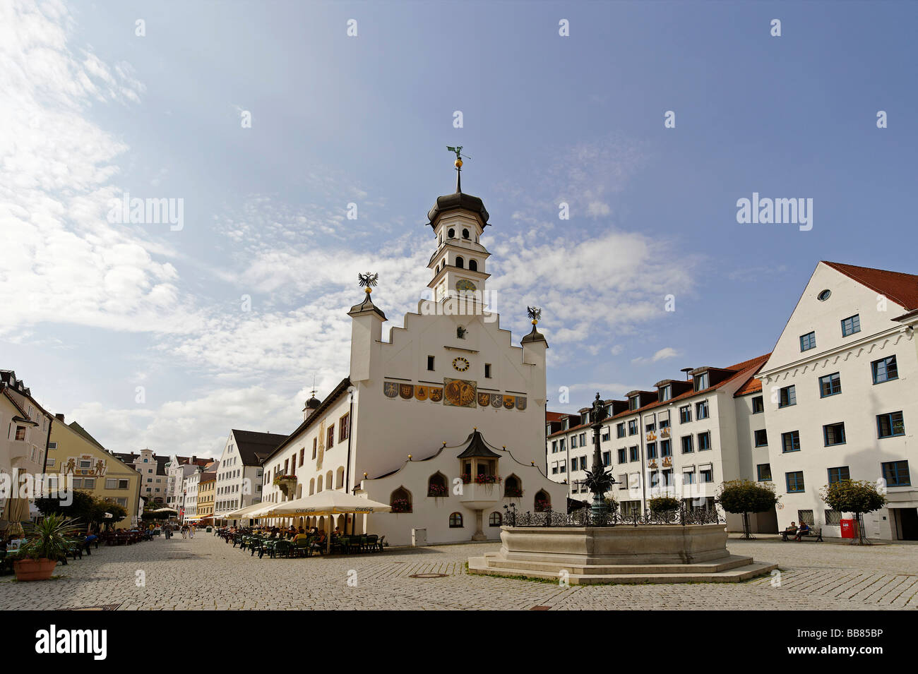 City hall, Kempten, Allgaeu, Upper Allgaeu, Swabia, Bavaria, Germany ...