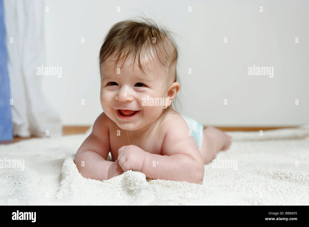 Three month old baby Stock Photo - Alamy