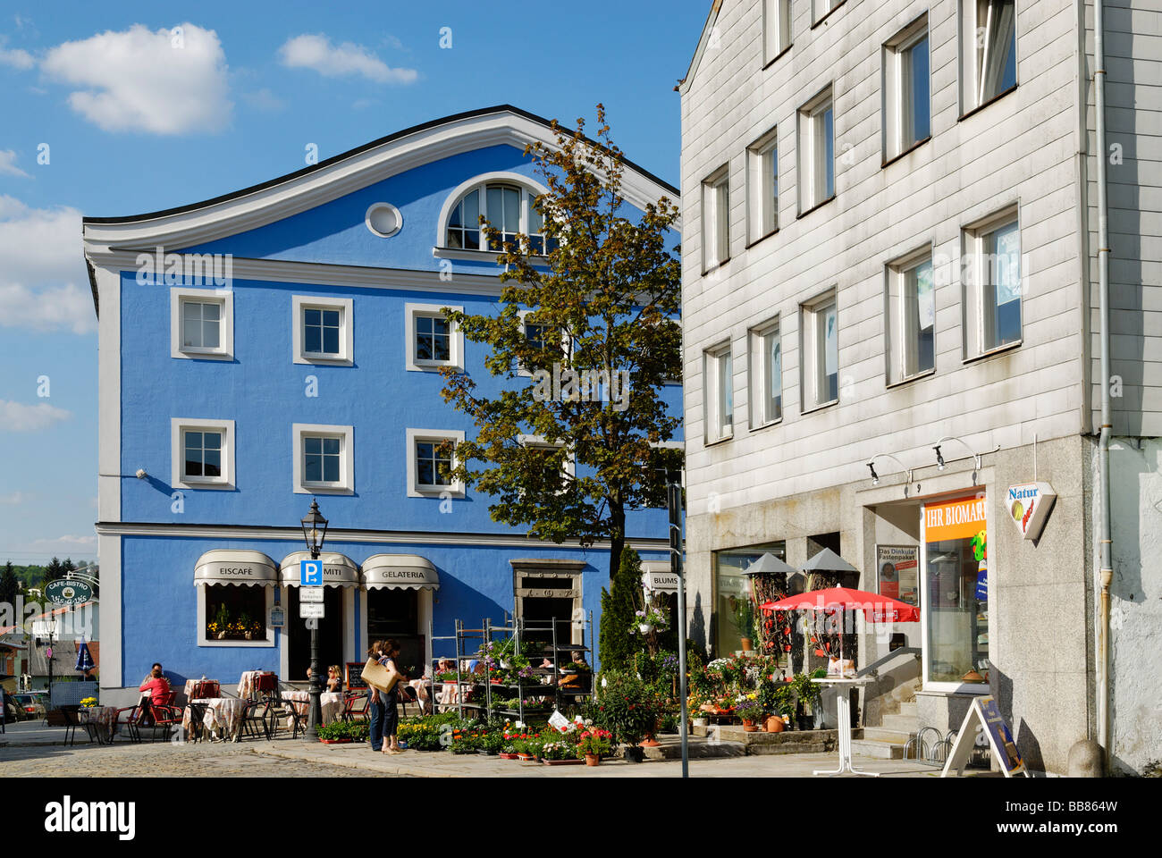 City square Freyung, Bavarian Forest, Lower Bavaria, Germany, Europe ...
