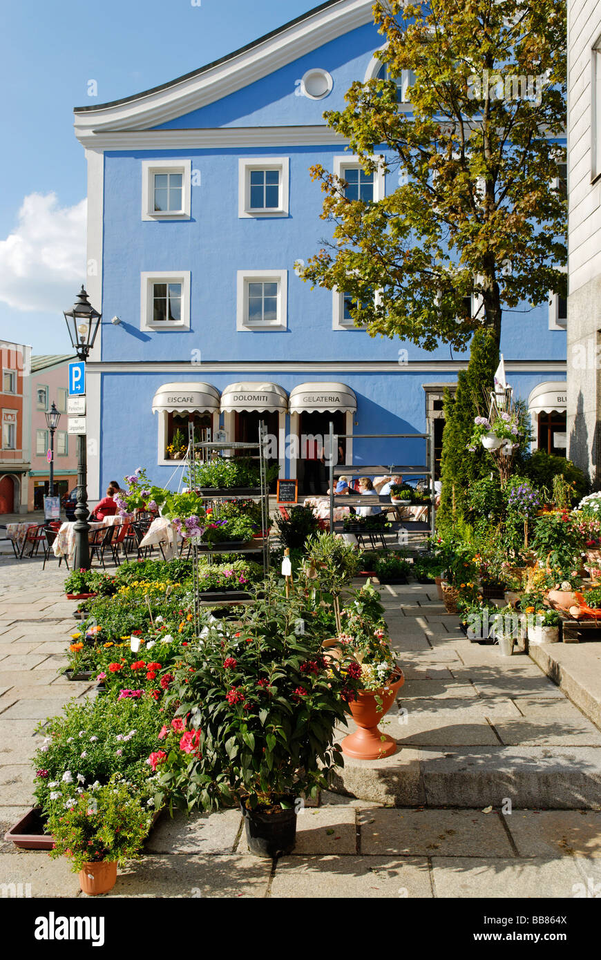 City square Freyung, Bavarian Forest, Lower Bavaria, Germany, Europe ...