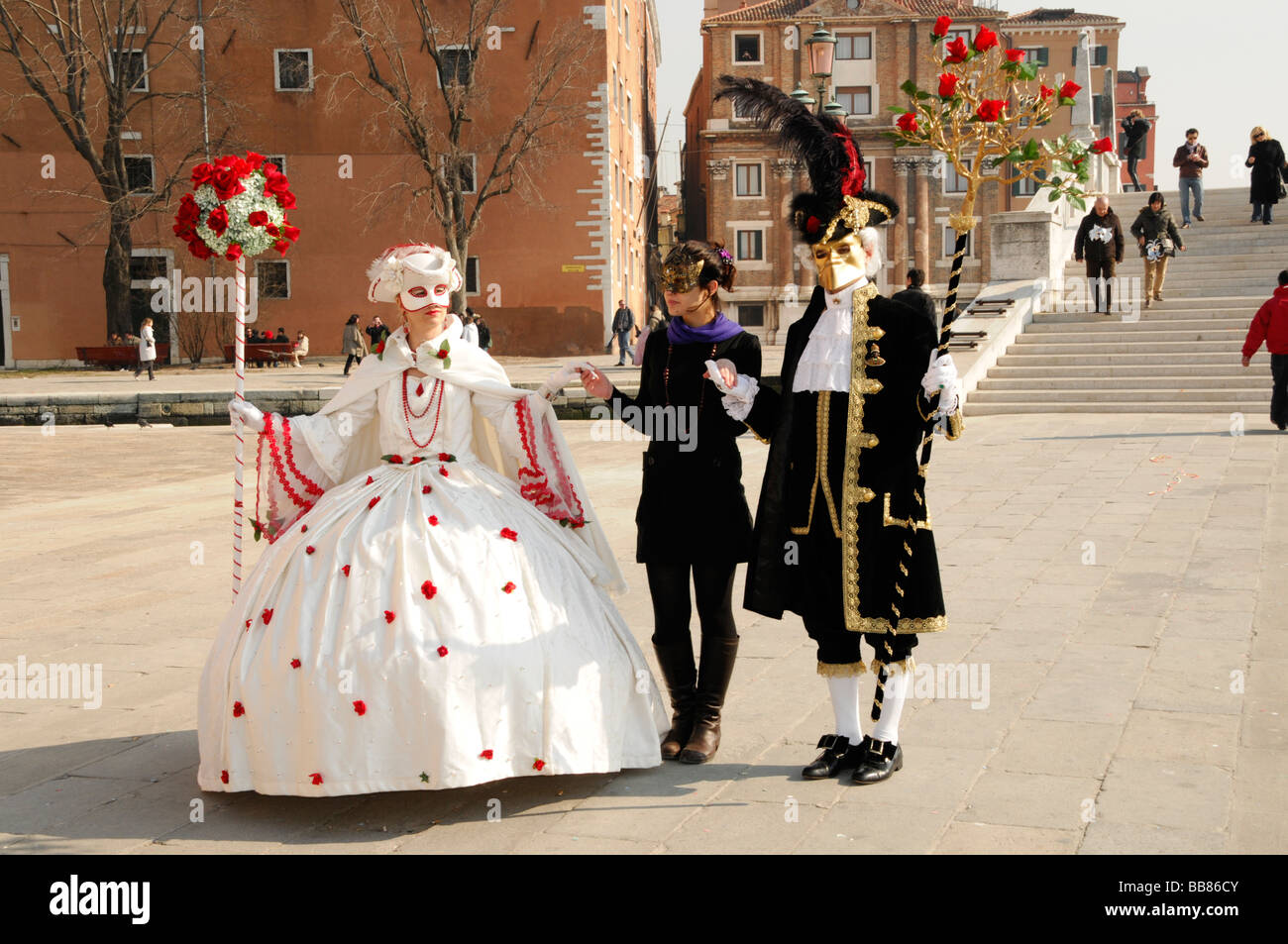 Masks, Carnevale 2009, carnival in Venice, Venetia, Italy, Europe Stock ...