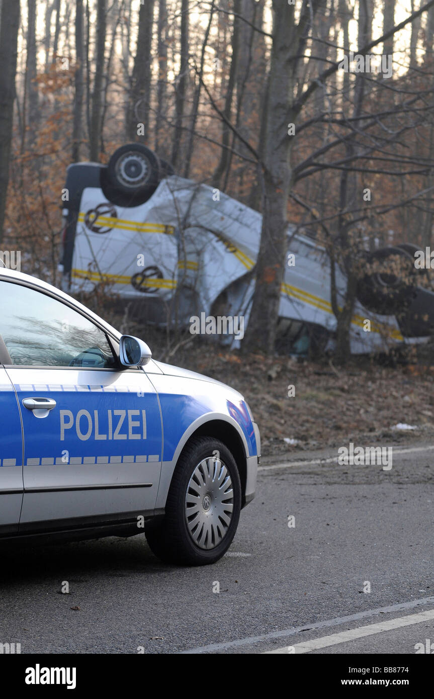 Wrecked police car hi-res stock photography and images - Alamy
