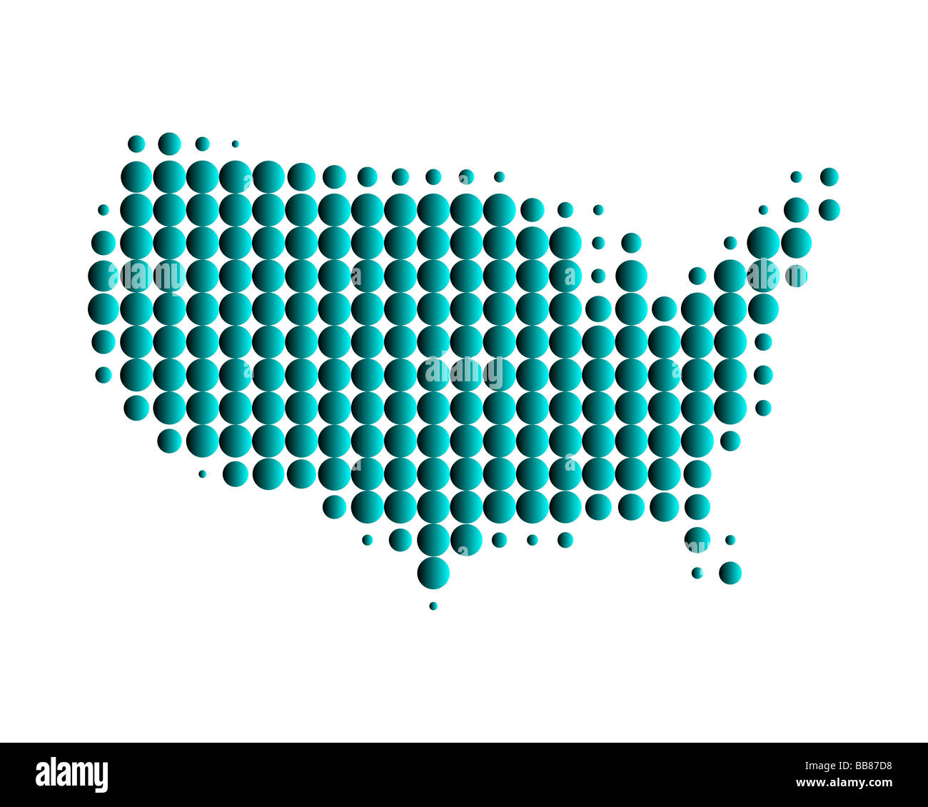 United states map Cut Out Stock Images & Pictures - Alamy