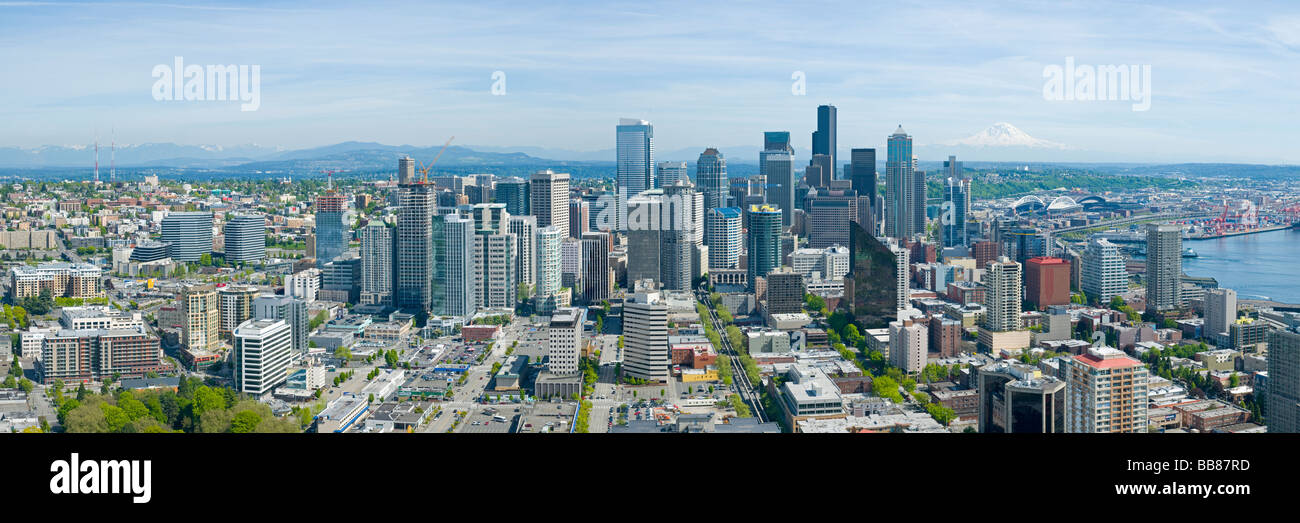 Seattle Washington Skyline Panoramic